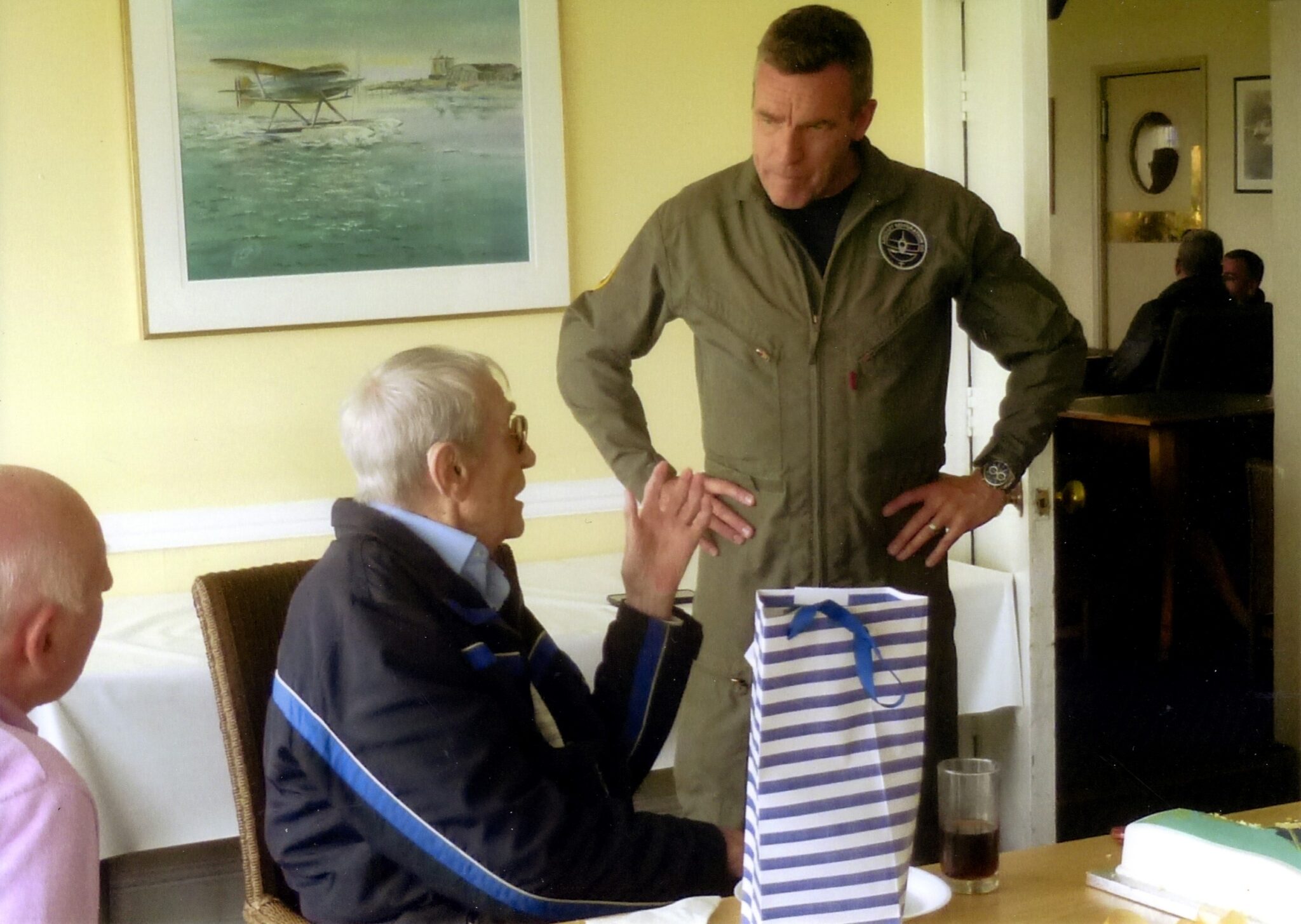 Hurricane pilots discuss tactics – Fairey Surveys